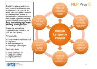 European Language Technologies – Past, Present and Future | PPT