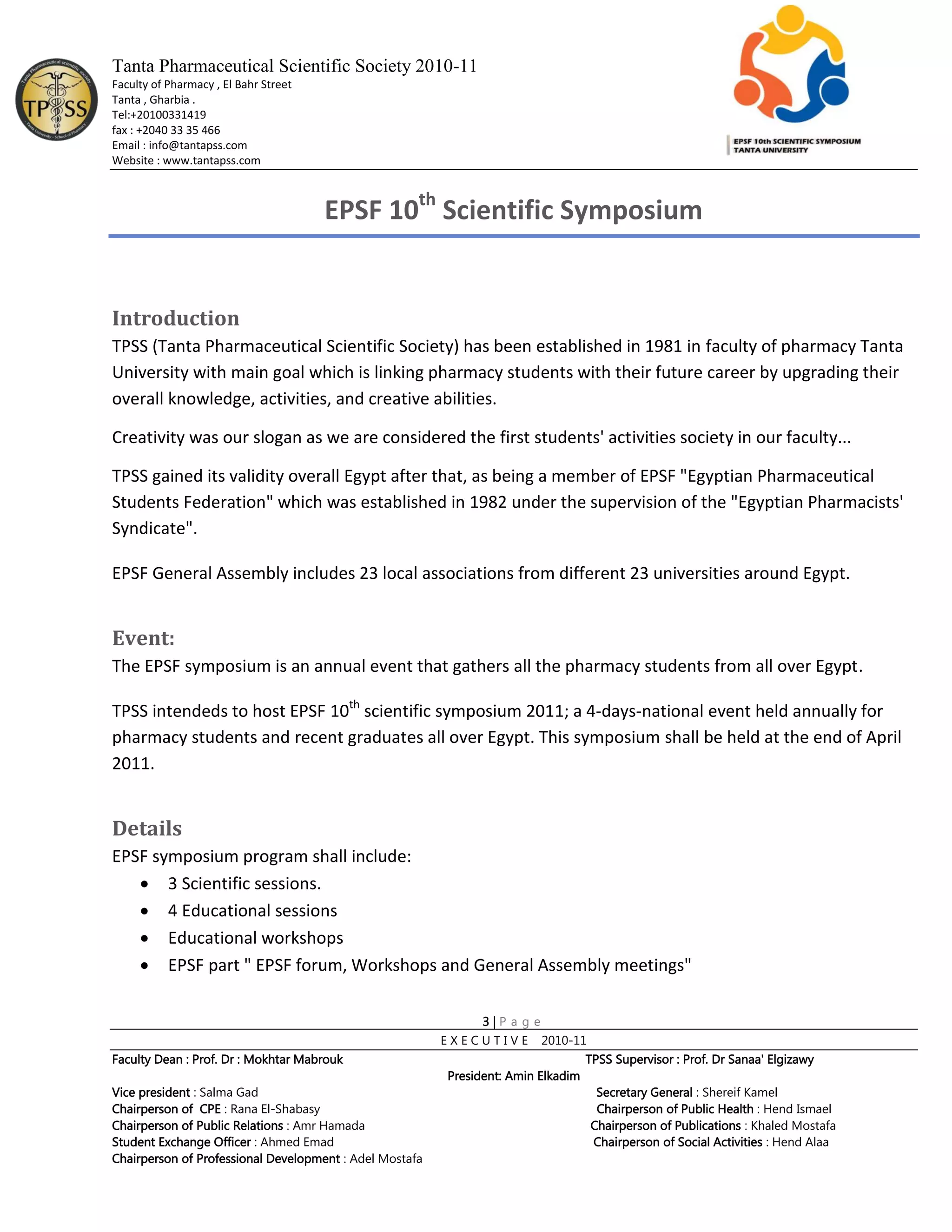 Epsf symposium | PDF