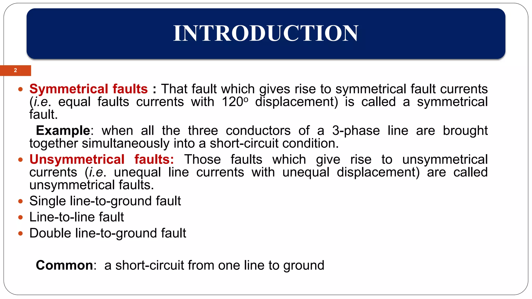 Analysis of unsymmetrical faults using the bus impedance matrix, Faults through impedance ...