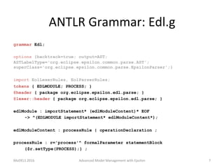 Developing a new Epsilon Language through Grammar Extension: The ...