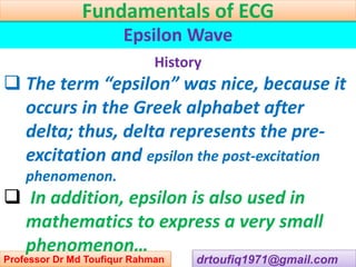Epsilon wave in ECG | PPSX | Heart and Cardiovascular Diseases ...