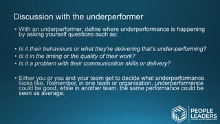 4 Types of Performance Conversations for Leaders and Managers | PPTX ...
