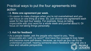 The 4 Agreements for Effective Team Leadership | PPTX