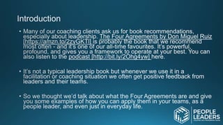 The 4 Agreements for Effective Team Leadership | PPTX