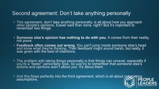 The 4 Agreements for Effective Team Leadership | PPTX