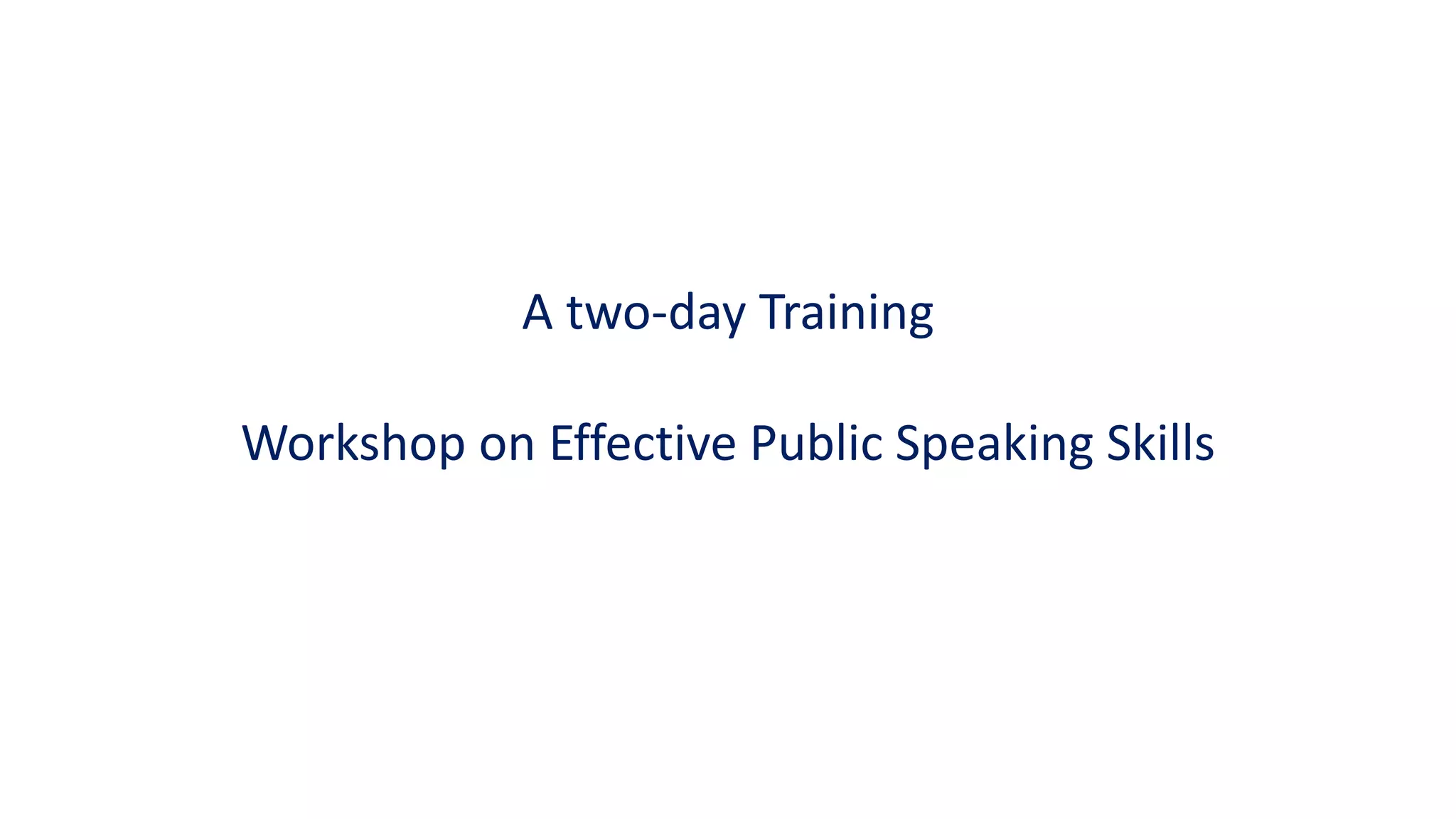 Effective Public Speaking Skills | PPTX
