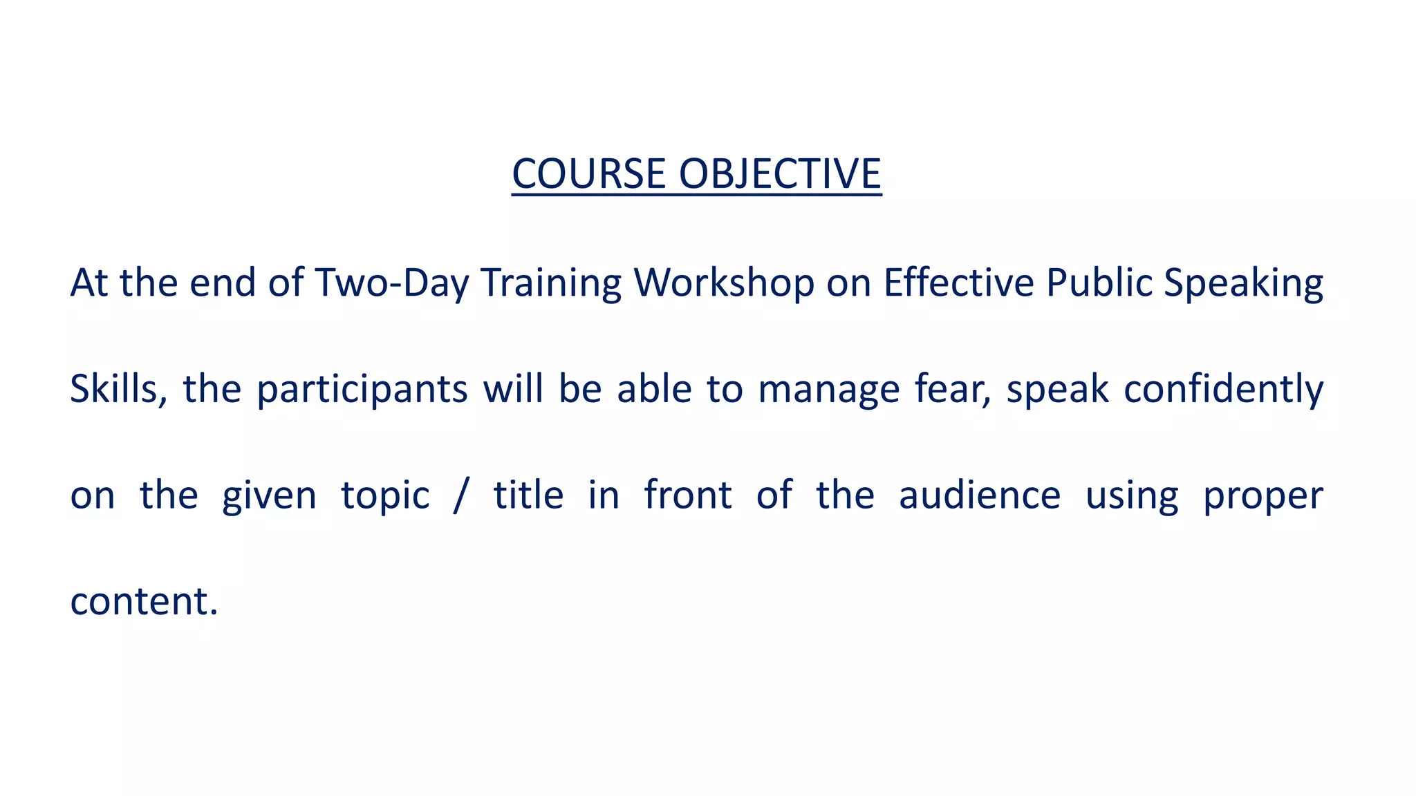 Effective Public Speaking Skills | PPTX