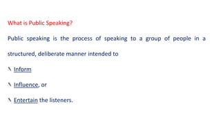 Effective Public Speaking Skills | PPTX
