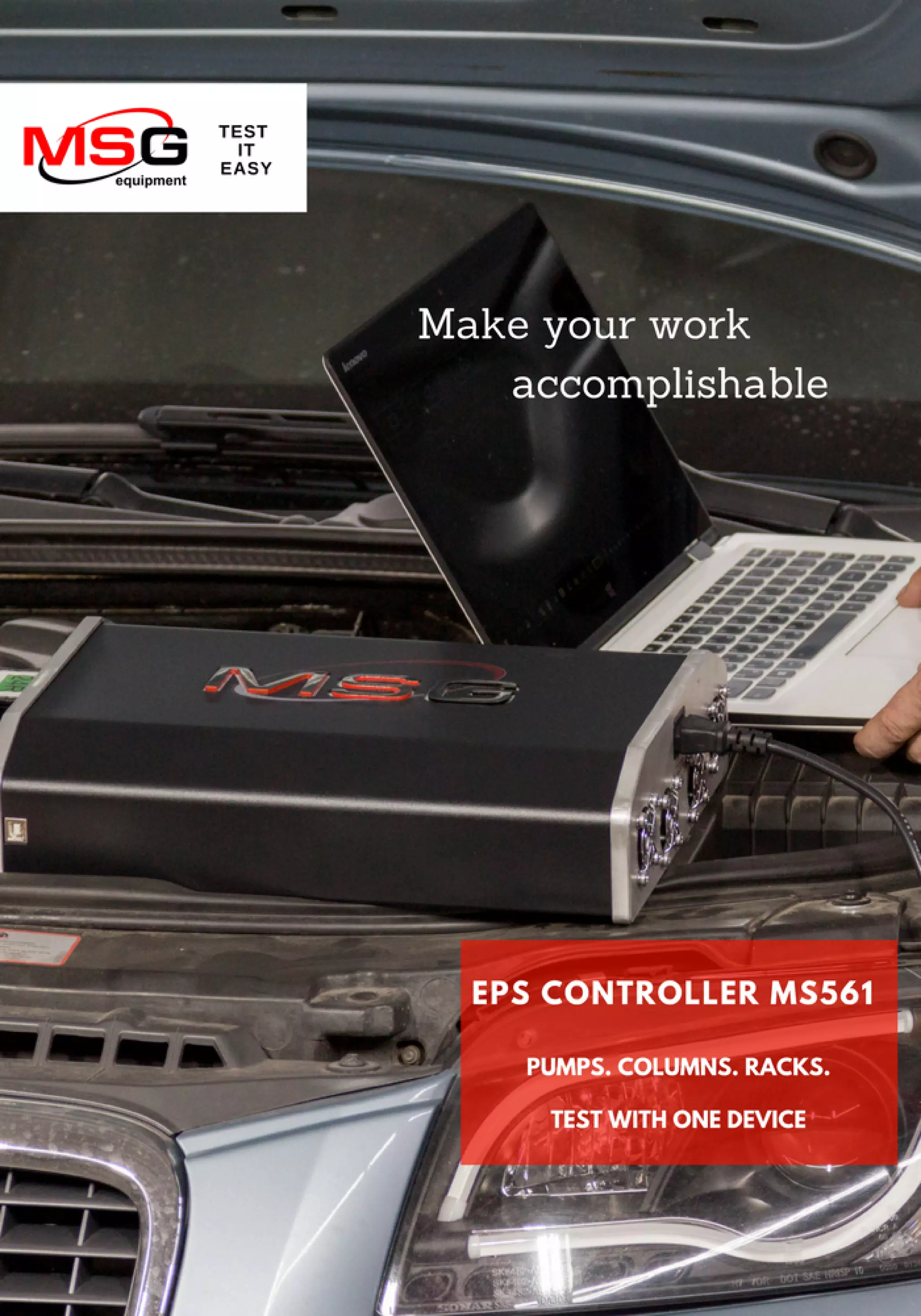 EPS Controller MS561 Electronic Power Steering Diagnostcis | PDF