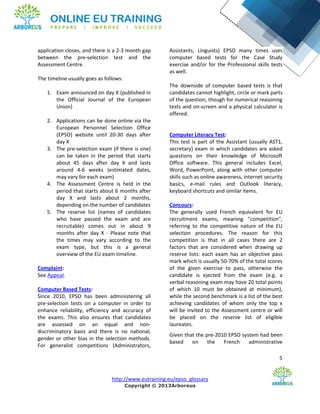 Epso glossary | PDF | Professional School | Postgraduate Education