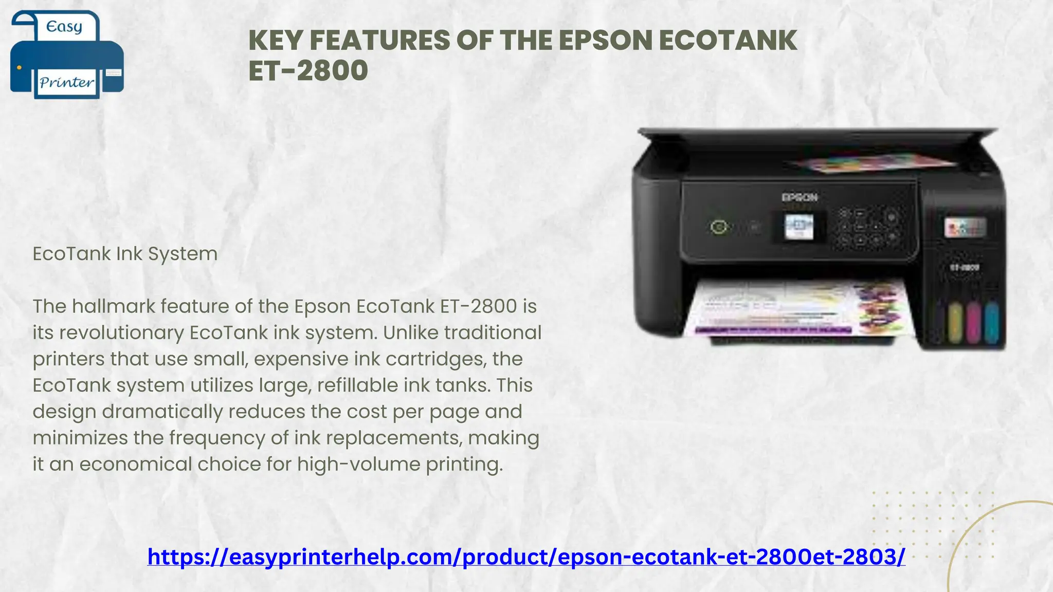 Epson EcoTank ET-2800 Wireless All-in-One Color In Printer.pptx
