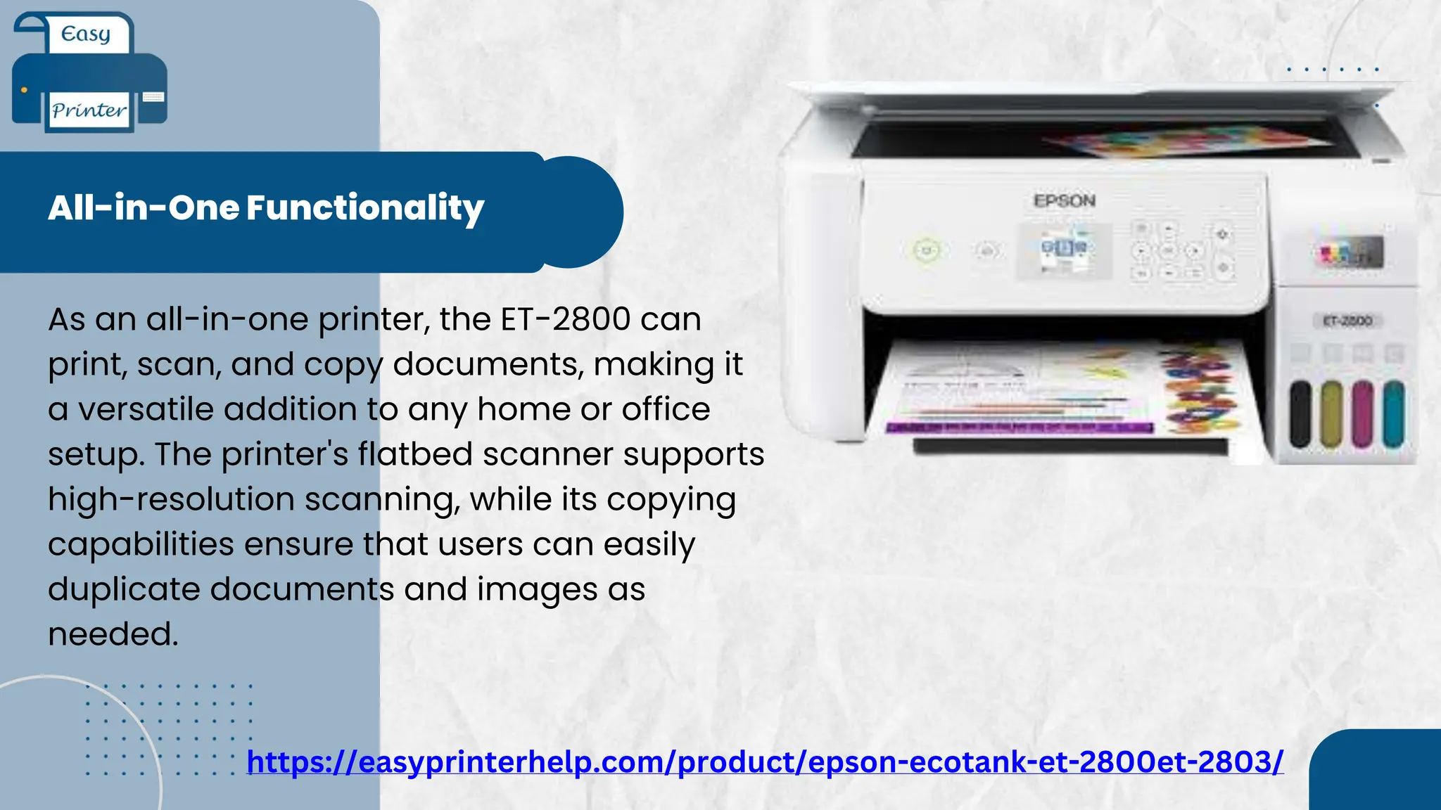 Epson EcoTank ET-2800 Wireless All-in-One Color In Printer.pptx