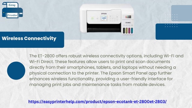 Epson EcoTank ET-2800 Wireless All-in-One Color In Printer.pptx