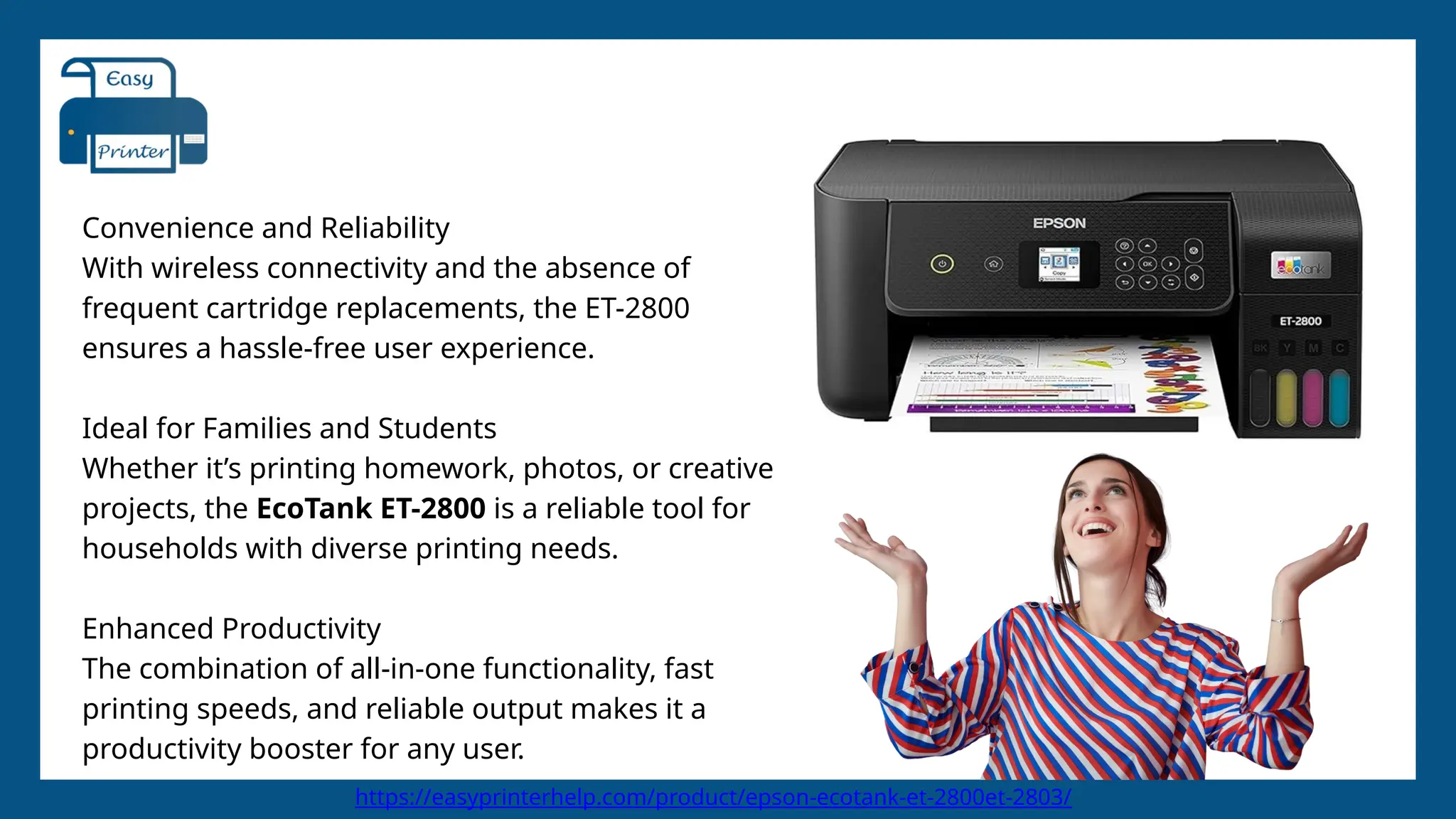 Epson EcoTank ET-2800 Wireless Color All-In-One Printer USA.pptx