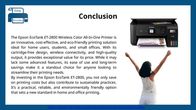 Epson EcoTank ET-2800 Wireless Color All-In-One Printer USA.pptx