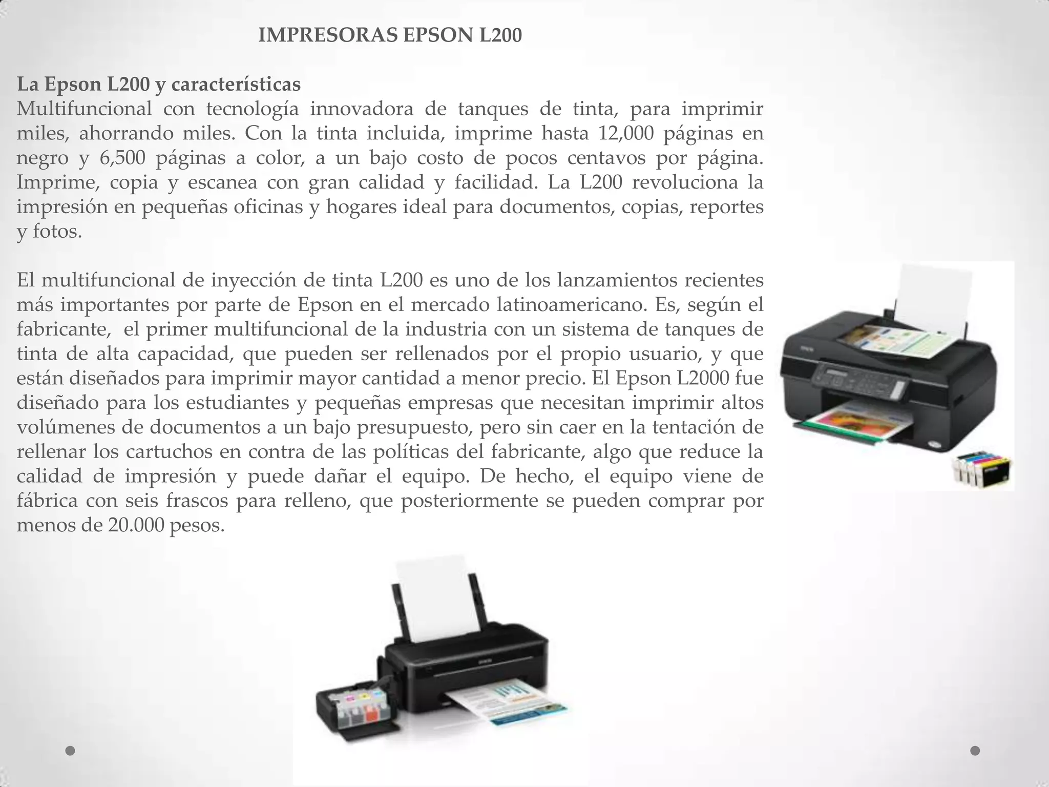 Epson l200 | PPT