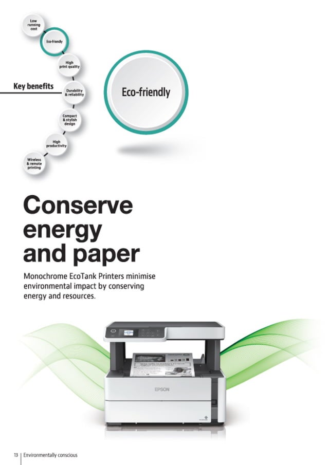 EcoPowering Office Printing with Epson Monochrome EcoTank Printers | PDF