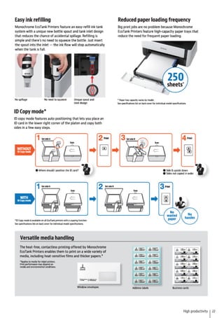 EcoPowering Office Printing with Epson Monochrome EcoTank Printers | PDF