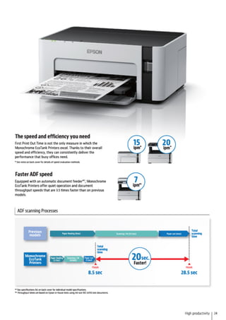 EcoPowering Office Printing with Epson Monochrome EcoTank Printers | PDF