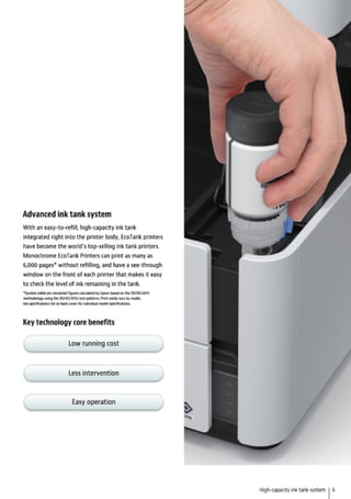 EcoPowering Office Printing with Epson Monochrome EcoTank Printers | PDF