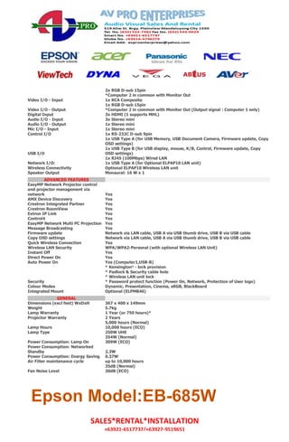 Epson projector | PDF