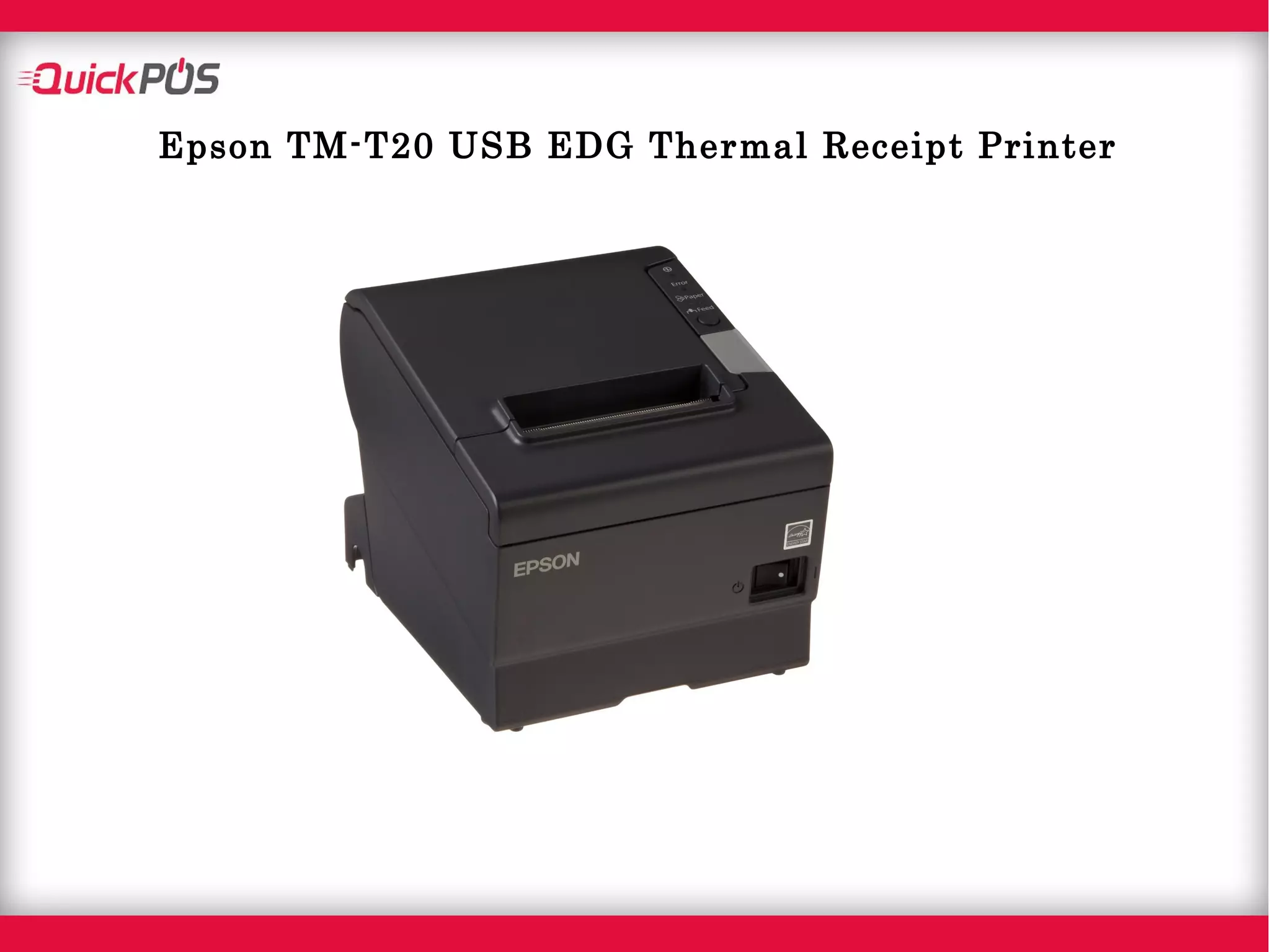 Epson tm t20 usb edg thermal receipt printer | PPT