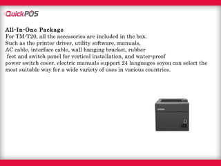 Epson tm t20 usb edg thermal receipt printer | PPT