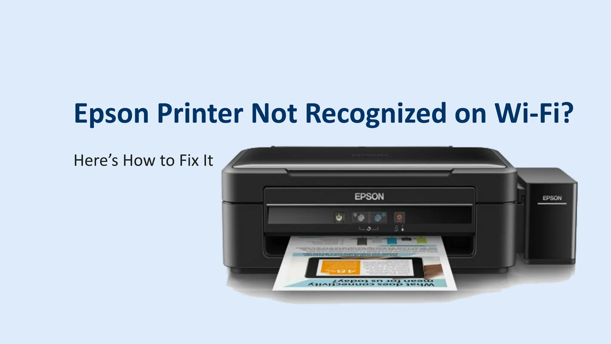 How to Fix Epson Printer Wi-Fi Issues Support 1–800–319–5804 | PDF