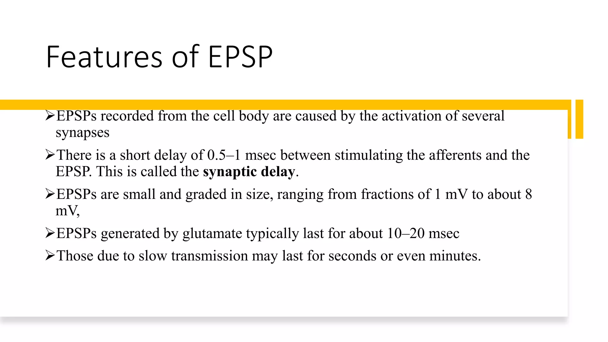 EPSP and IPSP | PDF
