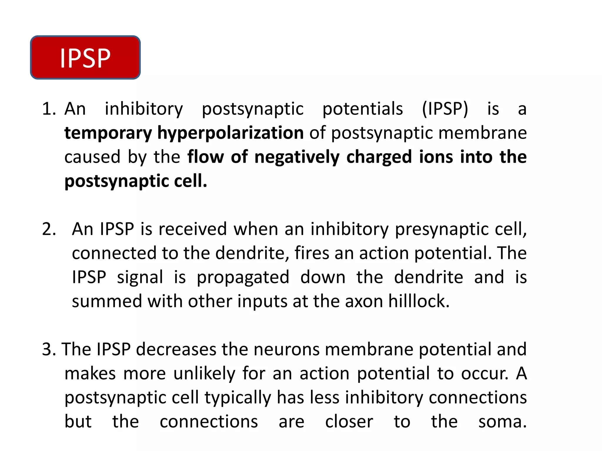Neuronal Communication -EPSP & IPSP | PPT