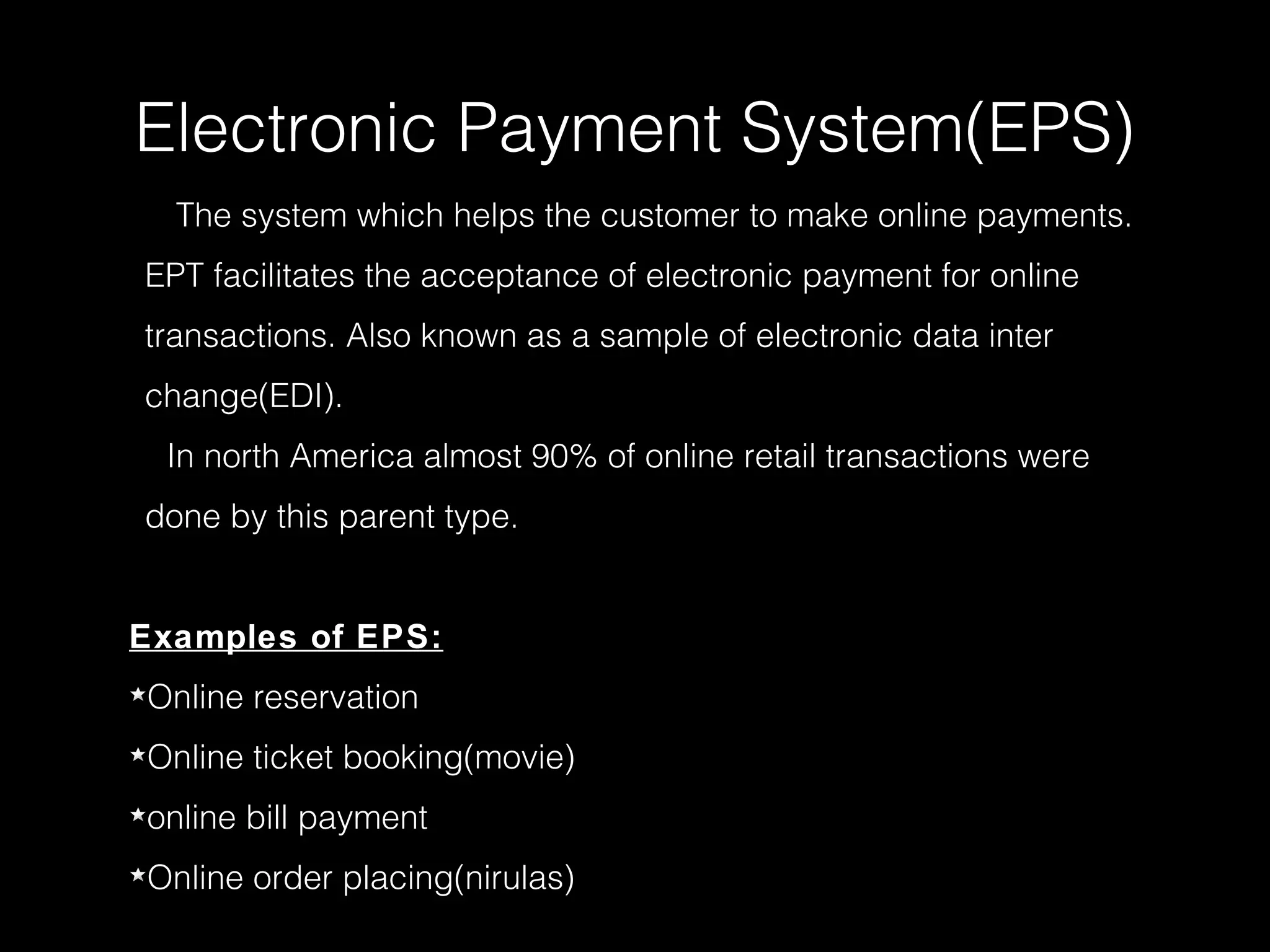 Electronic payment system (Eps) | PPT