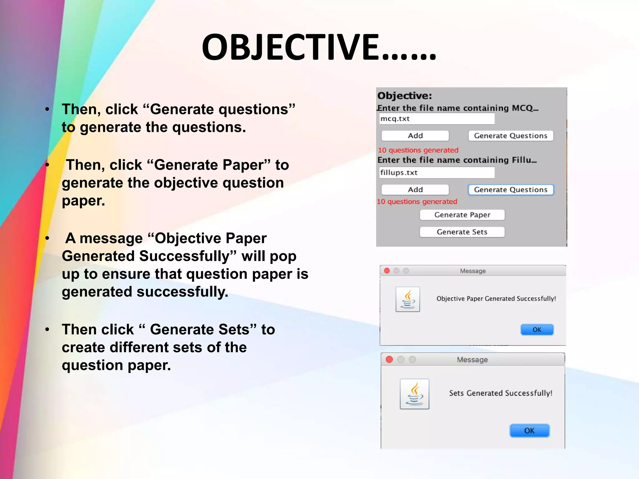 Exam Paper Setter | PPTX