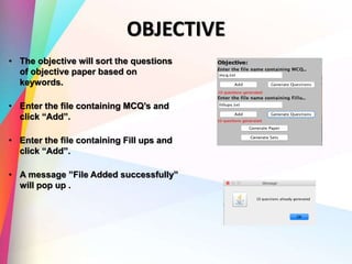 Exam Paper Setter | PPTX