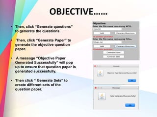 Exam Paper Setter | PPTX