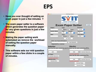 Exam Paper Setter | PPTX