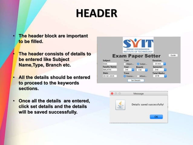 Exam Paper Setter | PPTX