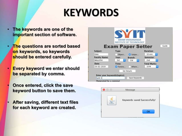 Exam Paper Setter | PPTX