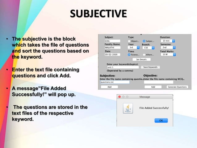 Exam Paper Setter | PPTX