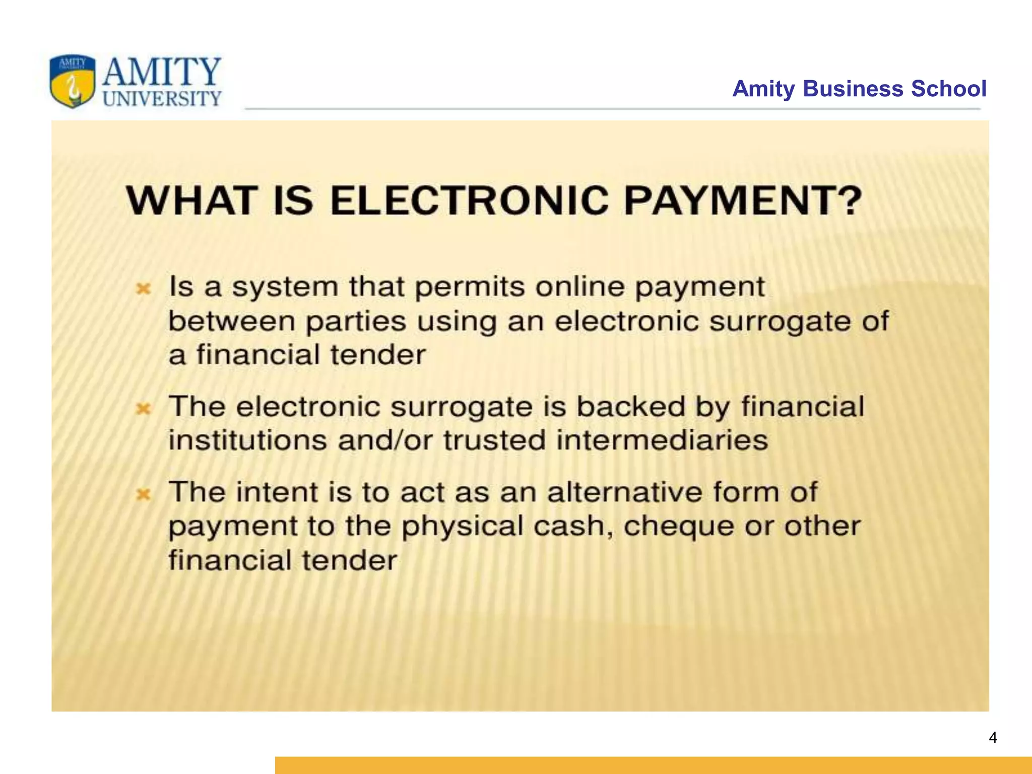 Electronic Payment System (EPS) Presentation | PPTX