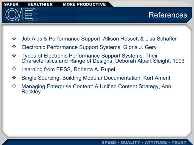 Fingertip Knowledge - Electronic Performance Support Systems | PPT | IT and Internet Support ...