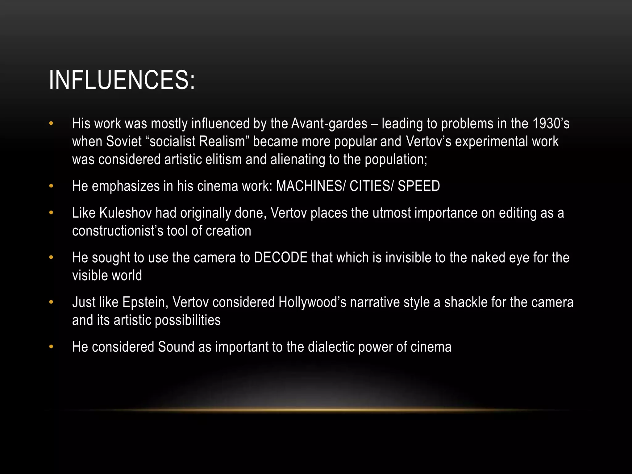 Epstein vertov | PPTX