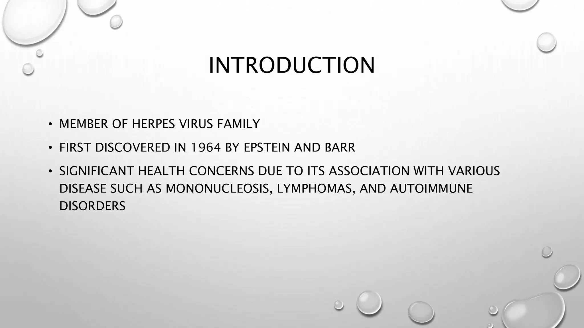 Epstein Barr virus.presentation.......... | PPTX