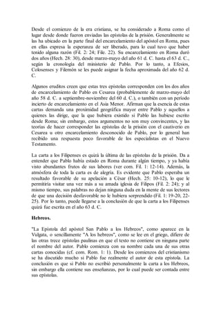 Epístolas de pablo en forma cronológica | DOCX