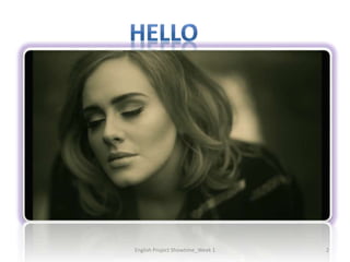 English Project Showtime _ My favourite Idol- Adele | PPTX