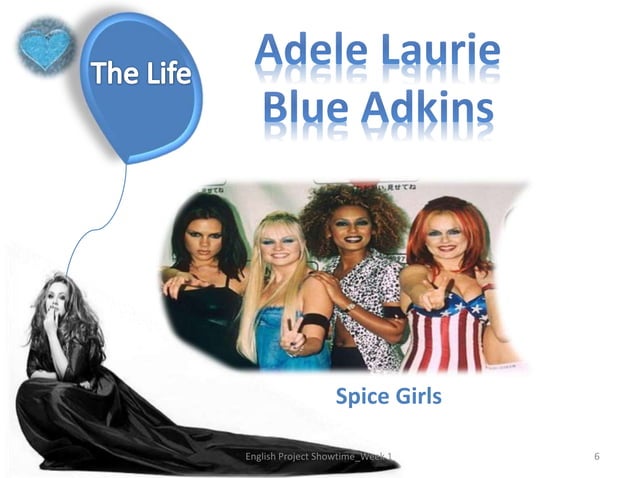 English Project Showtime _ My favourite Idol- Adele | PPT