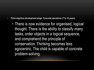 Cognitive development | PPTX