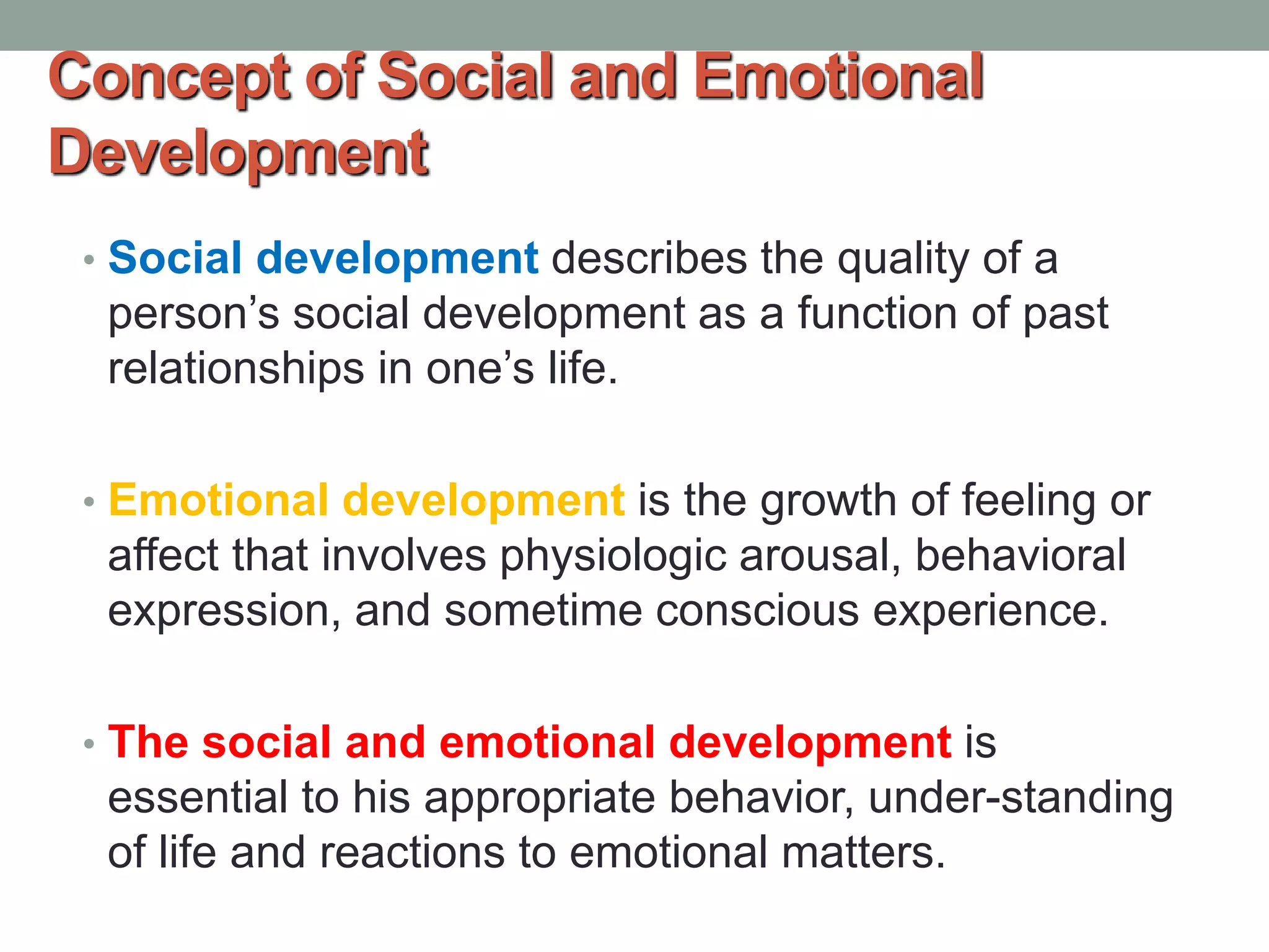 Social and Emotional Development | PPTX