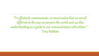 communication in Psychology | PPTX