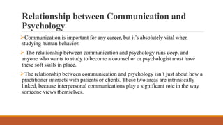 communication in Psychology | PPTX | Computer Networking | Computing