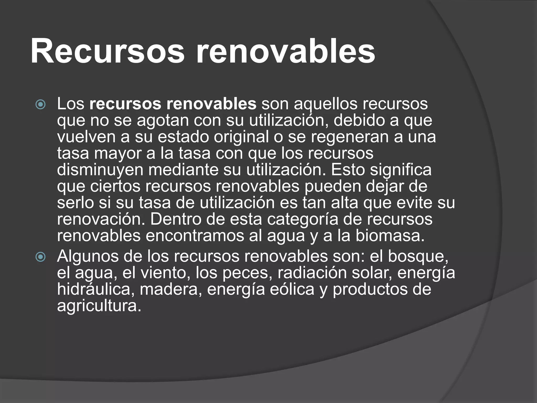 Recursos naturales | PPTX